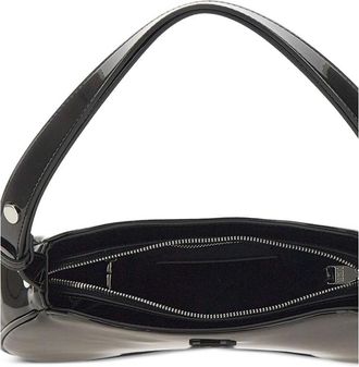 Diesel Patent Leather Shoulder Bag - Black