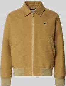 Lacoste Regular Fit Bomberjacke aus reiner Baumwolle