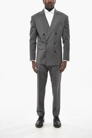 Dsquared2 Zweireiher Anzug Aus Schurwolle Mit Pattentaschen Dsquared2