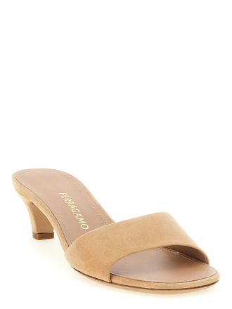 Ferragamo Tatiana Heel Sandal - Camel