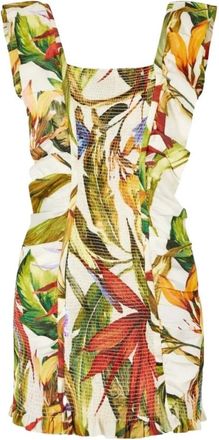 Farm Rio Florart Kurzarmkleid - - Dresses - Damen - Mehrfarbig - XS