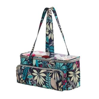 Generic Garn-Aufbewahrungstasche Mit Ahornbl&auml;ttern, Stricktasche, Orange, Quadratisch, for Garn, Wolle, H&auml;kelnadeln, Nadeln(Square Bag- Blue)