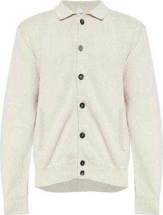 Eleventy Homme, Pulls, Beige, Taille: XL Maglia Giubbino Bottoni