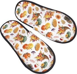 Generic Pantoufles Hommes Impression de poulets de Thanksgiving L&eacute;g&egrave;re Chaussons en Peluche Unisex Classiques Accueil Slippers Maison Int&eacute;rieur L