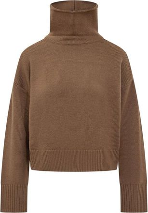 Loulou Studio Femme, Pulls, Brun, Taille: 42 FR Pull Col Roul&eacute; Stintino