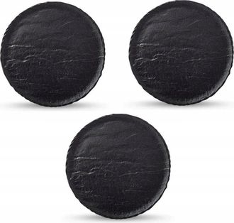 Wilmax England Wilmax WL-661127/A Porzellan Runde Platte, Schwarz, 28cm Durchmesser