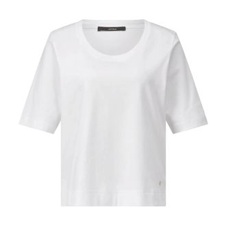Windsor Baumwoll-T-Shirt mit klassischem Stil - - Tops - Damen - Wei&szlig; - S