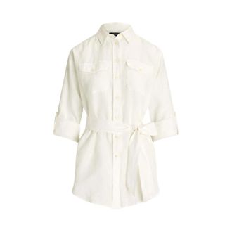 Ralph Lauren Femme, Blouses et Chemises, Blanc, Taille: 38 FR Chemise