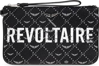 Zadig&Voltaire Homme, Sacs, Noir, Taille: ONE Size Z Pouch Clutch