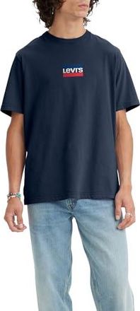 Levi's Homme Graphic Crewneck Tee, Mini Sportswear Dress Blues, XS