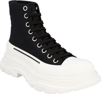 Alexander McQueen Alexander McQueen Low-Top Sneaker - Tread Slick Boot In Black/White - Gr. 36 (EU) - in Schwarz - für Damen