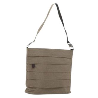 Ferragamo Sac bandouli&egrave;re en toile Pre-owned - Femme - Pre-owned - Beige - Taille: ONE Size
