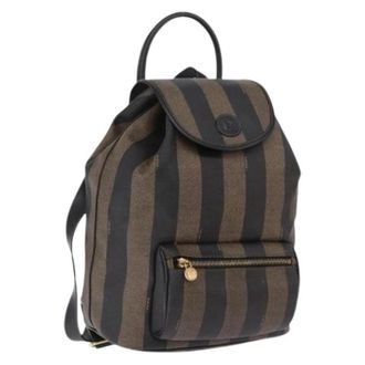 Fendi Pre-owned Pequin Canvas Backpack - - Pre-owned - Damen - Mehrfarbig - ONE SIZE