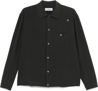 Stone Island Hemdjacke mit Druckkn&ouml;pfen - Grau