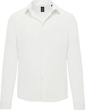 Bomboogie Homme, Chemises, Blanc, Taille: XL Chemise Slim Fit Stretch