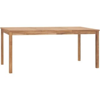 vidaXL Garten-Esstisch 180x90x77 cm Massivholz Teak Vidaxl