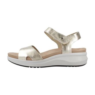 Fluchos Femme, Chaussures, Jaune, Taille: 38 EU Sandales plates &agrave; velcro