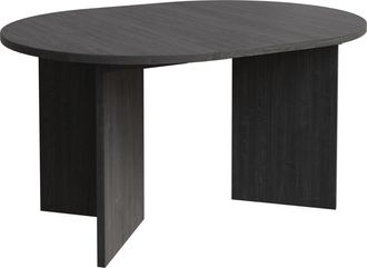 Selsey Ovaler Esstisch Ausziehbar - Runder Esstisch in Portland Esche, 110-190x110 cm, Laminierte Platte, ABS-Kanten, 2 Verl&auml;ngerungen, Kugelf&uuml;hrung, Selbstm