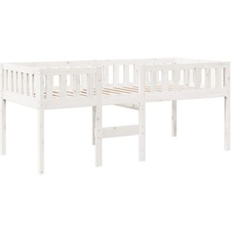 vidaXL Kinderbett ohne Matratze Wei&szlig; 75x190 cm Massivholz Kiefer Vidaxl 354415