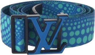 Louis Vuitton unisex, Pre-owned, Bleu, Taille: ONE Size Ceinture en coton Pre-owned