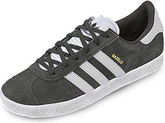 adidas Gazelle Baskets Homme, Solid Grey White Gold Metallic, 43 1/3 EU