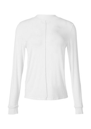 Comma Langarmshirt T-Shirt Langarmshirt mit Nahtdetail