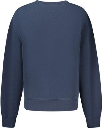 Tommy Hilfiger Logo-Embroidered Cotton Sweatshirt - Blue