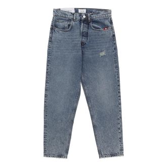 Amish Lange 5-Pocket-Jeans - - Jeans - Herren - Blau - W32