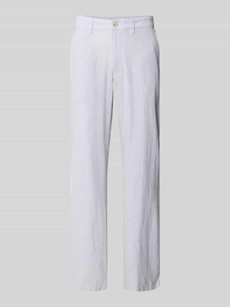 Christian Berg Hose aus Leinen-Viskose-Mix mit Eingrifftaschen