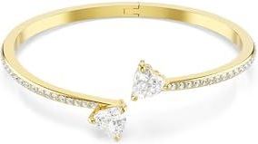 Swarovski Bracelet-jonc Mesmera Attract, Coeur, Blanc, Placage de ton or