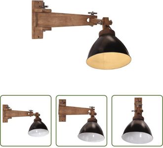 vidaXL vidaXL Wandlampe - Wandleuchte 25 W Schwarz E27