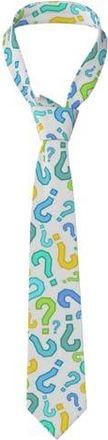 Generic Cravate DAffaires Motif Sans Couture De Points DInterrogation Classique Men Tie &Eacute;l&eacute;gant Cravate Pour Hommes Pour Mariage Travail C&eacute;l&eacute;brations