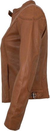 Mauritius Lederjacke MWMaithe Mauritius - Damen Lederjacke Lammnappa cognac