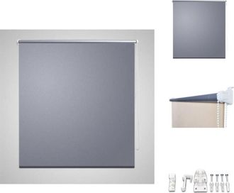 vidaXL Verdunkelungsrollo 80 x 230 cm grau - Fensterrollo - Verdunkelungsrollo - Raffstore - Raumteiler - Schlafzimmerrollo