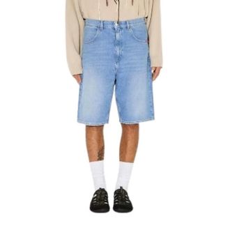 Amish Homme, Shorts, Bleu, Taille: W34 Bermuda Tommy Light