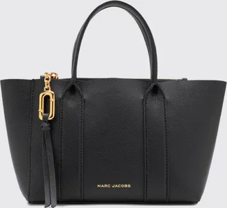 Marc Jacobs Mini-Tote The Pop J Marc Work Tote aus genarbtem Leder mit Schulterriemen