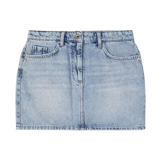 Patrizia Pepe Femme, Jupes, Bleu, Taille: 40 FR Mini-jupe en jean