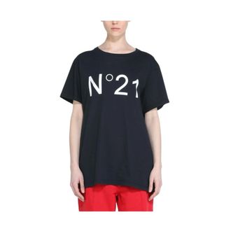 N&deg;21 T-Shirt F08163386490 - - Tops - Damen - Blau - M