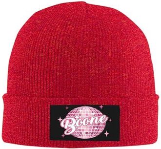 Generic Beanie pour Homme Boone Light Bolt À Carreaux « Jaime Boone » Style Vintage Années 80 Universelle Bonnet Hiver Chaud Tricot Slouch Beanie Hiver pour S