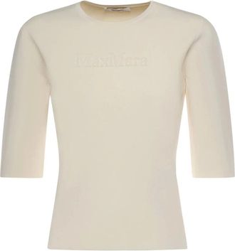 Max Mara Femme, Pulls, Beige, Taille: 42 FR Maglia Canottiera Top