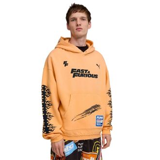 Puma Puma, Homme, Sweatshirts et sweats &agrave; capuche, Orange, Taille: 2XL Fast & Furious Sweat &agrave; capuche Heat Fire