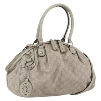 Gucci Sac &agrave; main en toile Pre-owned - Femme - Pre-owned - Beige - Taille: ONE Size