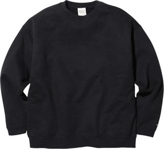 Snow Peak Homme, Sweatshirts et sweats &agrave; capuche, Noir, Taille: XL Cotton Sweat Crewneck