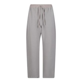 STUDIO NICHOLSON Pantalon &agrave; cordon de serrage Farr en laine - Femme - Pantalons - Beige - Taille: 36 FR