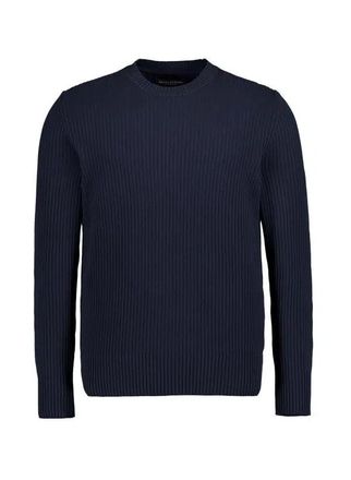 Marc O'Polo Herren Pullover blau unifarben