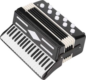 RAGUSO Miniatur Akkordeon Modell, musikalische Ornamente, 9 x 7, 5 x 4 cm, kleines Bastel Akkordeon Modell, Heimdekoration, Kaffee Dekoration