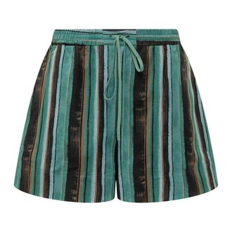 Pinko Pinko, Femme, Shorts, Multicolore, Taille: 36 FR Striped Shorts