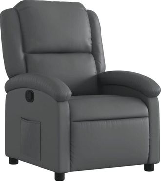 vidaXL Relaxsessel Grau Kunstleder vidaXL