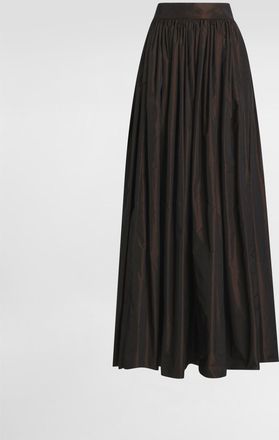 Dolce & Gabbana Langer Tellerrock Aus Changierendem Taft - Frau Röcke Mehrfarbig 38