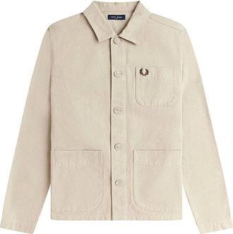 Fred Perry Homme, Vestes, Beige, Taille: L Overshirt